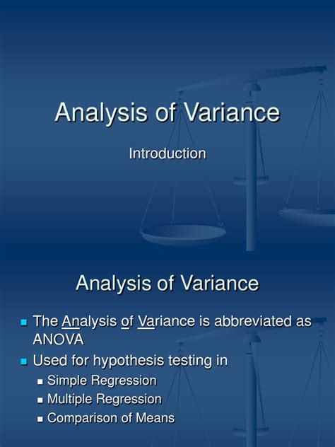 Anova Intro Pdf Errors And Residuals F Test