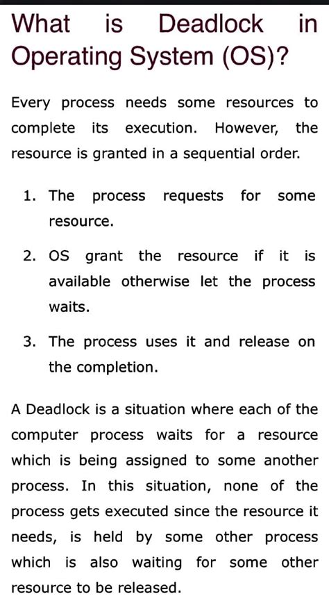 Deadlock Os 3 This Is Chapter 3 Notes Deadlock What Is Deadlock