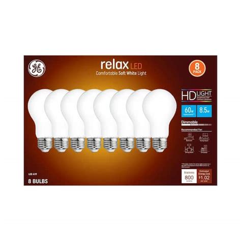 Ge 60 Watt Replacement A19 Soft White 2700k Led General Purpose