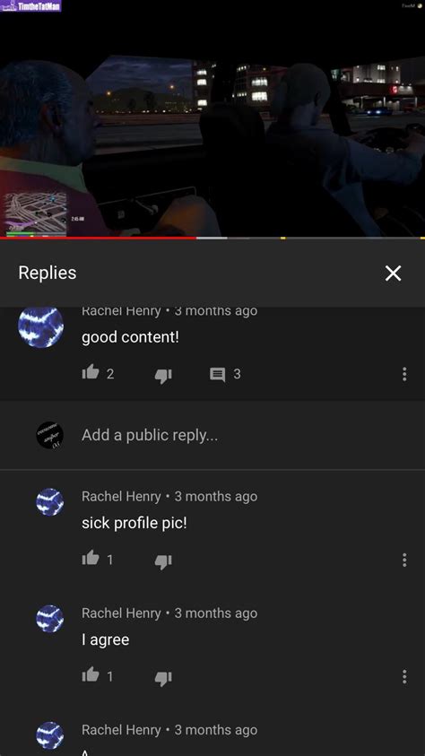 i was scrolling through comments on a youtube video for time stamps and
