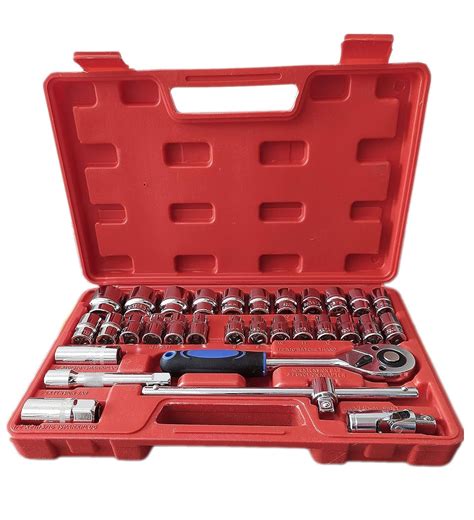 32pcs Heavy 1 2 Inch Combinational Ratchet Socket Set Wrench Spanner