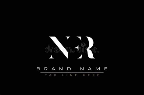 Ner Abstract Letter Logo Design Stock Vector Illustration Of Modern Elegant 369143286