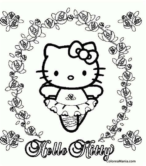 Colorear Kitty Bailarina Hello Kitty Dibujo Para Colorear Gratis
