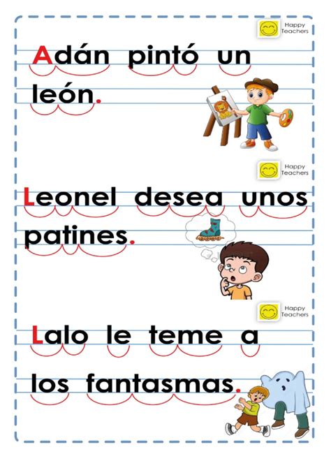 Cuaderno De Oraciones Para Practicar La Lectura Artofit