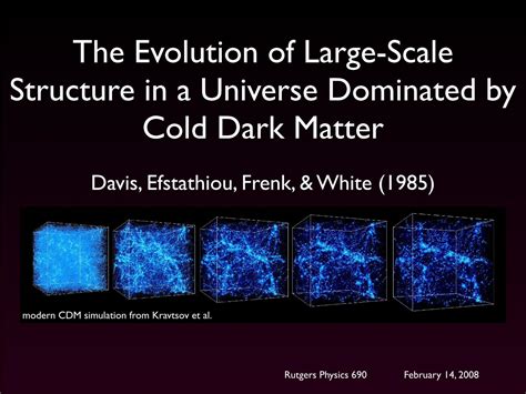 Pdf The Evolution Of Large Scale Structure In A Universe Saurabh