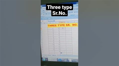 type serial number with different methods in ms excel excel