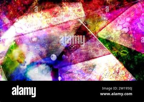 Abstract Rainbow Fractal And Colorful Geometric Shapes 4k Seamless Loop Motion Background
