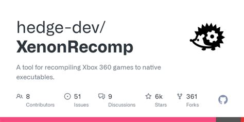 github hedge dev xenonrecomp a tool for recompiling xbox 360 games