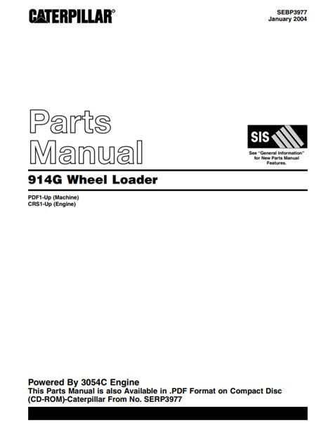 Manual De Partes Cargador Caterpillar 914g Manualesdemaquinaria