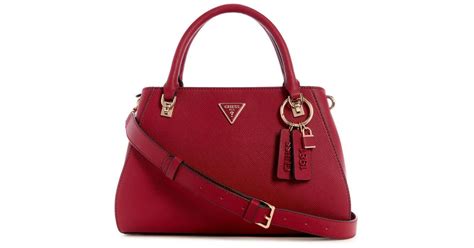 Guess Noelle Ii Luxury Satchel Bag One Size In Red Lyst Uk