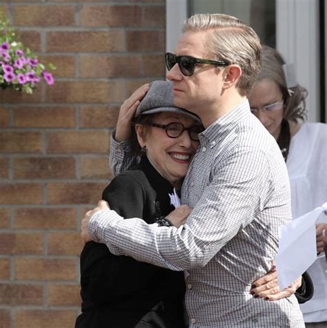 Martin Freeman And Benedict Cumberbatch Hugging