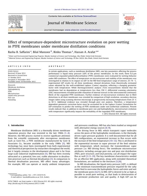 Effect Of Temperature Dependent Microstructure Evolution On Pore