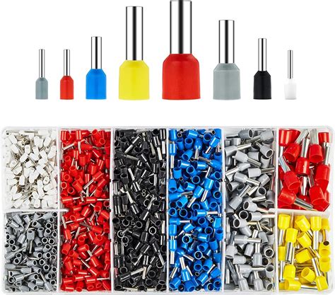 Baurix 1200 Piece Wire End Ferrules Assortment Insulated Sleeves Din Assorted Bigamart