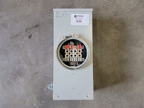 Hydel 100 A 600v Polyphase Meter Socket W Hub Closure Plate Sfc700pw