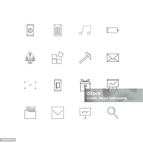 사물의 인터넷 선형 얇은 아이콘 설정합니다 간단한 벡터 아이콘 설명 0명에 대한 스톡 벡터 아트 및 기타 이미지 0명 낮음 디자인 Istock