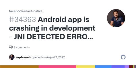 Android App Is Crashing In Development Jni Detected Error In