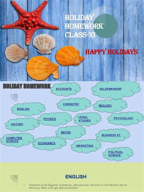 Holiday Homework Class Xi Pdf