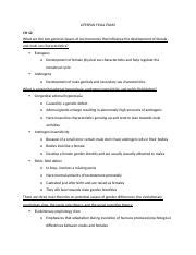 LIFESPAN FINAL EXAM Docx LIFESPAN FINAL EXAM CH 12 What Are The Two General Classes Of Sex