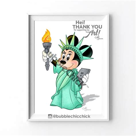 Minnie Mouse Statue Of Liberty At Vicki Howes Blog