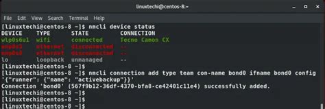 How To Configure Nic Teaming On Centos 8 Rhel 8