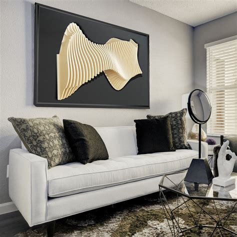 Desert Sands Symphony Parametric Wall 3d Parametric Art 3d Parametric Wall Art