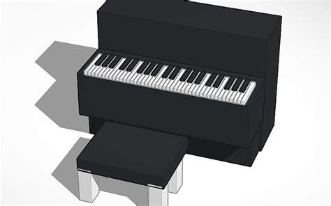 3d Design Piano Tinkercad