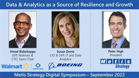 data and analytics as a source of resilience and growth with boeing and walmart tech execs on