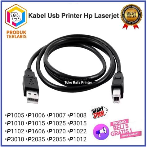 Hp Usb Printer Cable Laserjet P1005 P1006 P1007 P1008 P1010 P1015 P1025