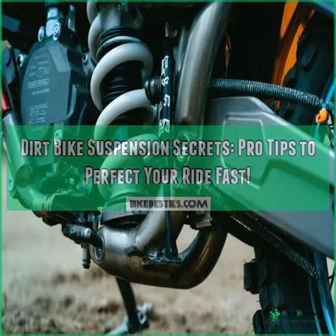Dirt Bike Suspension Secrets: Pro Tips to Perfect Your Ride Fast!