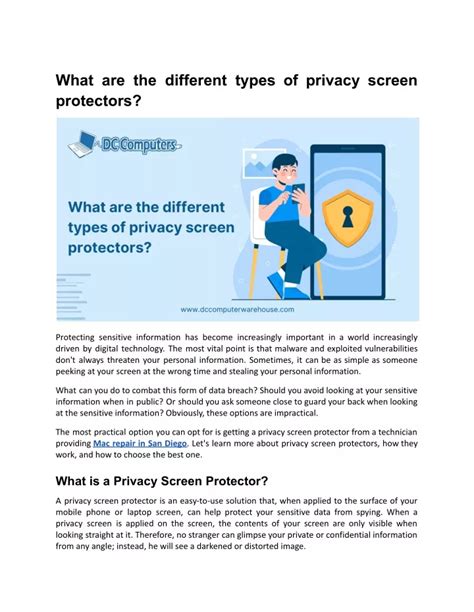 Ppt What Are The Different Types Of Privacy Screen Protectors Powerpoint Presentation Id