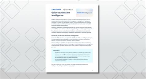 Guide To Atlassian Intelligence