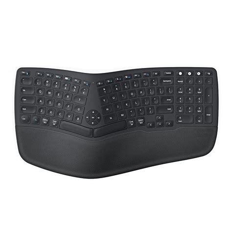 Rechargeable Bluetooth Split Keyboard With Palm Rest For Natural Typing