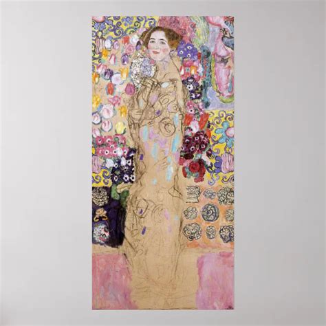 Gustav Klimt Portrait Of Maria Munk Poster Zazzle
