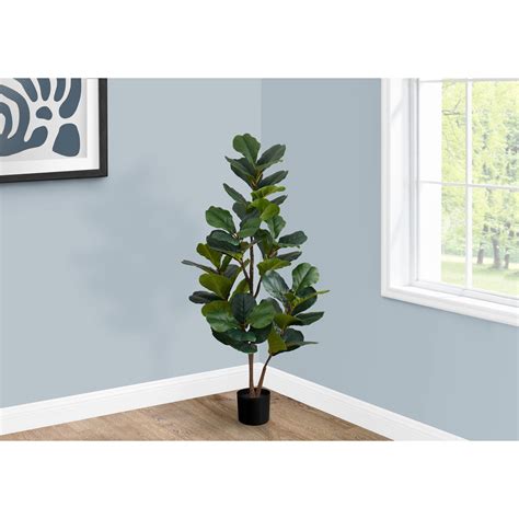 Primrue Artificial Plant 49 Tall Fiddle Tree Indoor Faux Fake