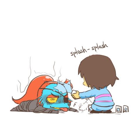 Frisk And Undyne Undertale Drawn By Rebecca Keinelove Danbooru