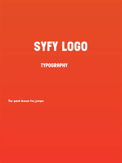 Syfy Logo Font Free Download Ttfotf