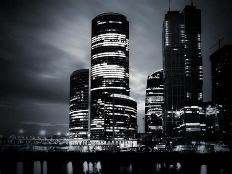 Black And White City Wallpapers Wallpaper Cave