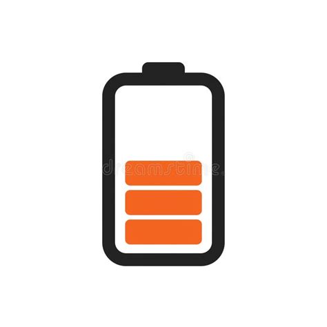 A Simple Battery Icon With A Rectangular Shape Outlined In Black The Interior Is Stock