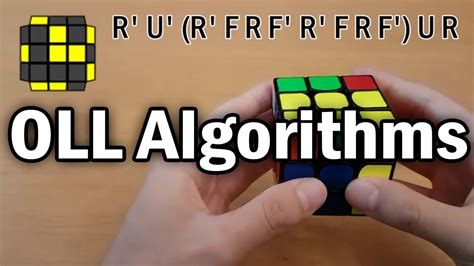 Rubiks Cube All 57 Oll Algorithms And Finger Tricks Youtube
