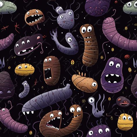 The Haunting Intricacies Of The Creepy Worm Pattern Premium Ai