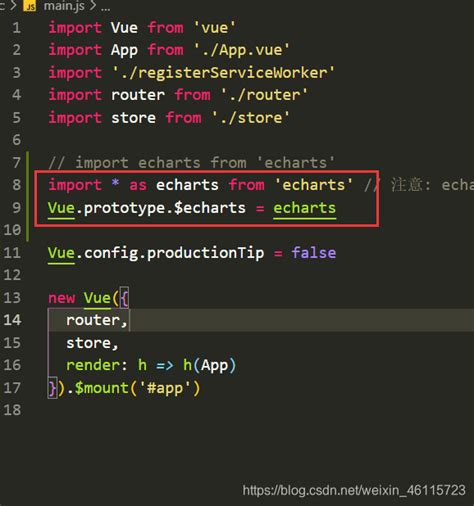 Vue项目echarts通过cdn或npm引入cdn引入echarts Csdn博客