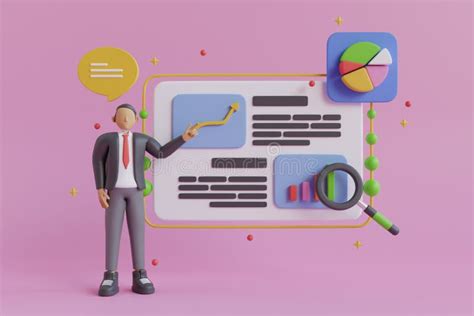 3d Data Analytics Dashboard And Business Finance Report Business