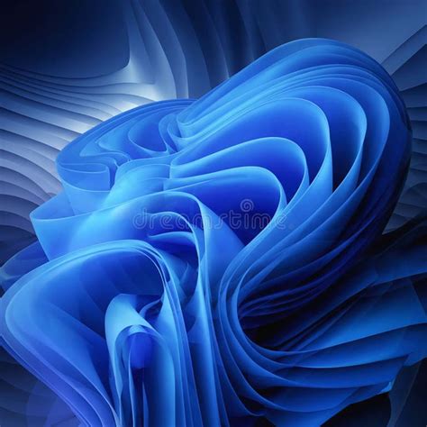 Gradient Blue Abstract Background With A Soft Curve And Smooth Lighting