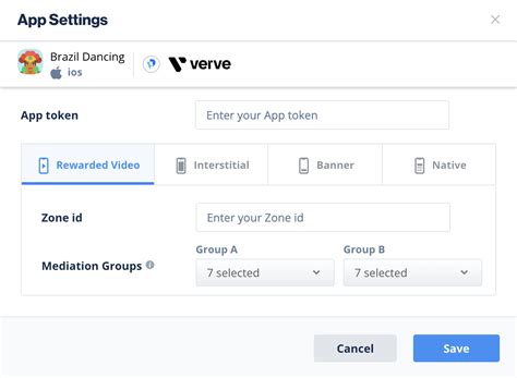 Verve Integration Guide Ironsource Knowledge Center