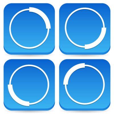 Circular Preloader Buffer Shapes Symbols Step Progress Indicators Wall Stickers Phases