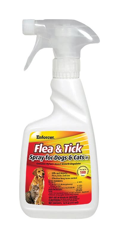 Enforcer Liquid Cat And Dog Flea Spray Pyrethrin And Nylar 16 Oz