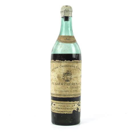 Augier Freres And Co 1842 Grande Champagne Cognac Whisky Auctioneer