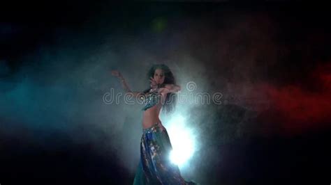 Torso Of Beautiful Traditional Oriental Belly Dancer Shaking Body 4k