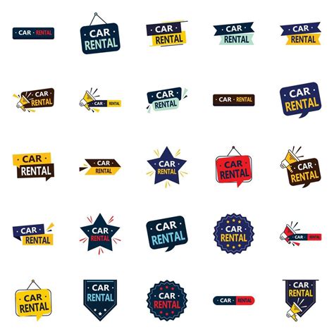 25 Versatile Vector Designs For A New Look In Your Car Rental Branding