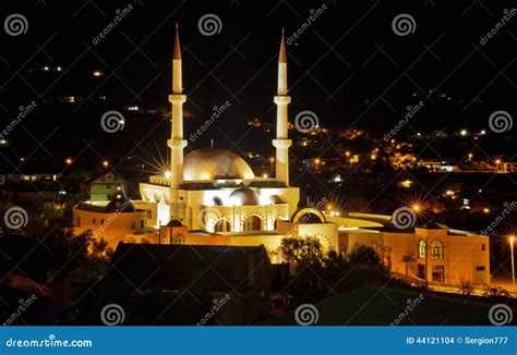 Largest Mosque In Central Asia And Main Mosque Of Turkmenistan The